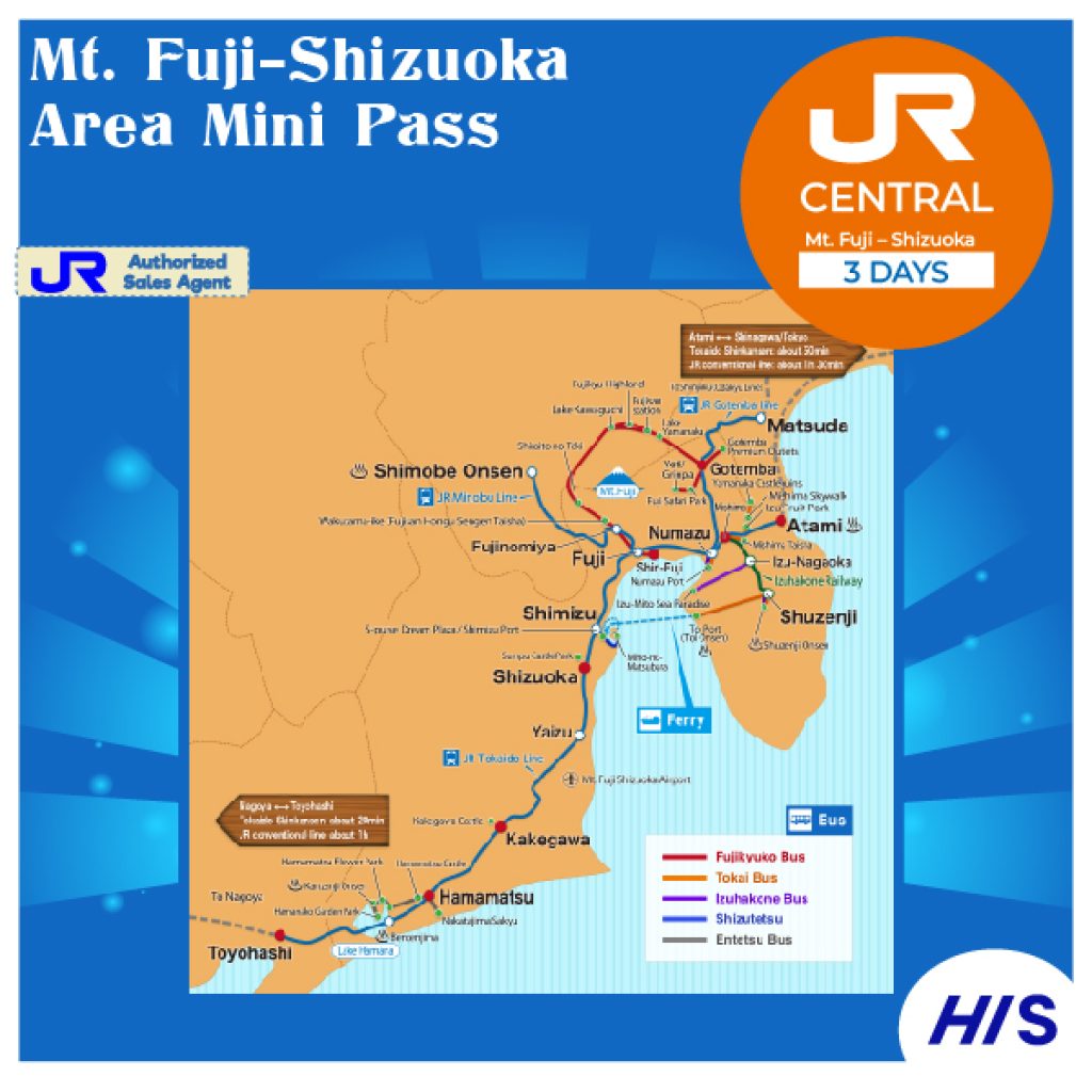 Mt. Fuji – Shizuoka Area Mini Pass(3-Days)